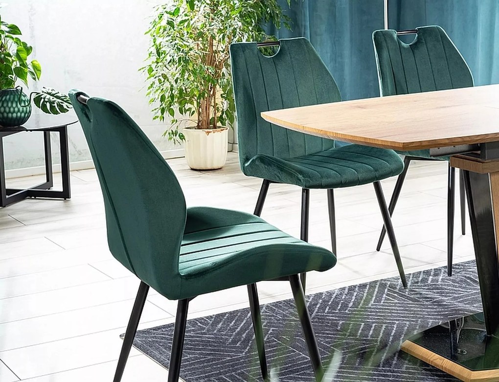 Čalouněná jídelní židle Arco Velvet - výběr z 5 provedení