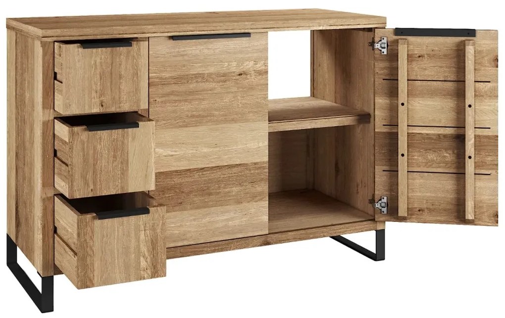 furniture-nabytek.cz - Masivní podstavec pod umyvadlo Sidora z divokého dubu, olejovaný, hnědý – 105×45×74 cm