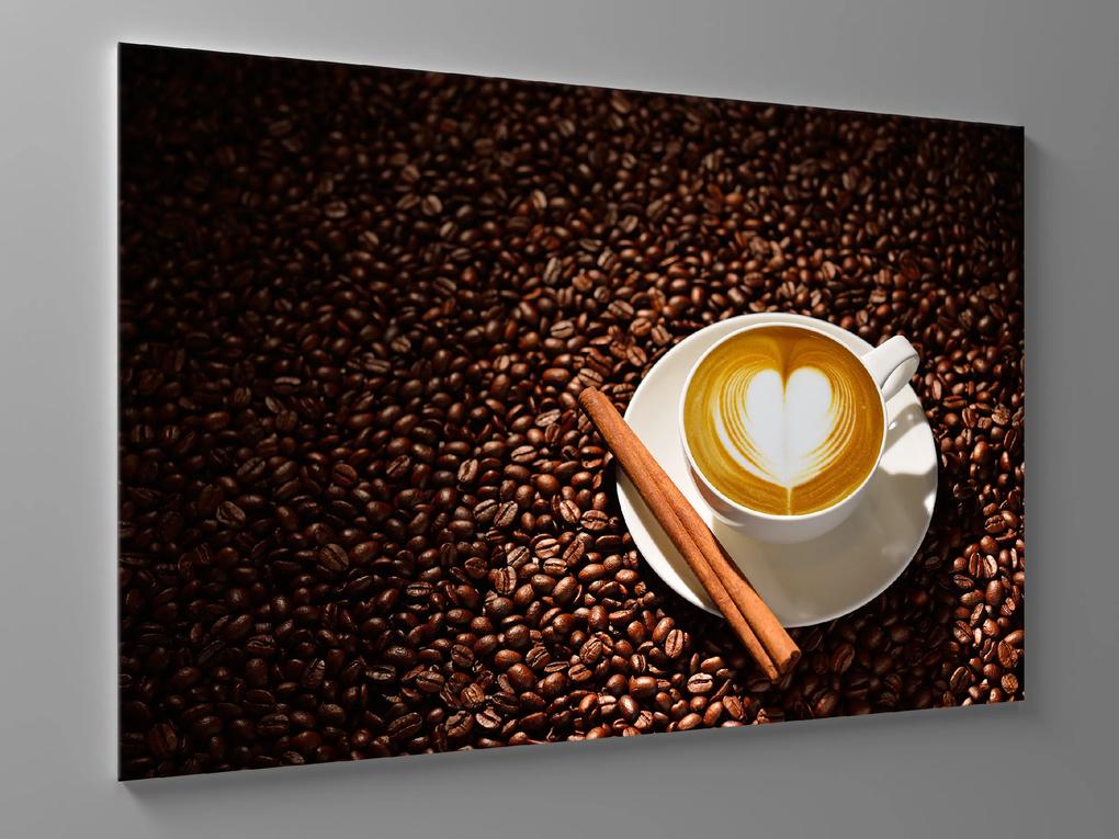 Liox Obraz cappuccino s láskou Rozměr: 90 x 60 cm