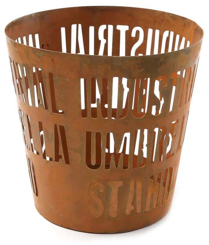Kovový odpadkový koš s patinou Versa Shabby