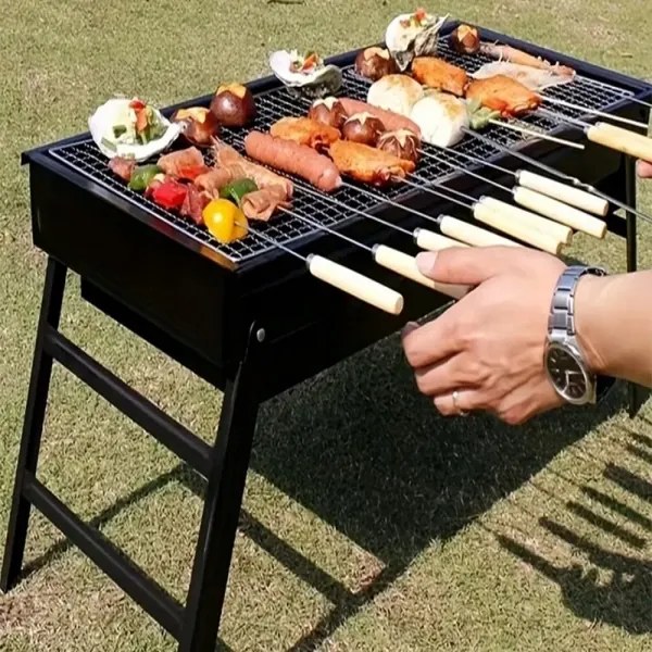 BBQ 27094 Skládací turistický gril přenosný