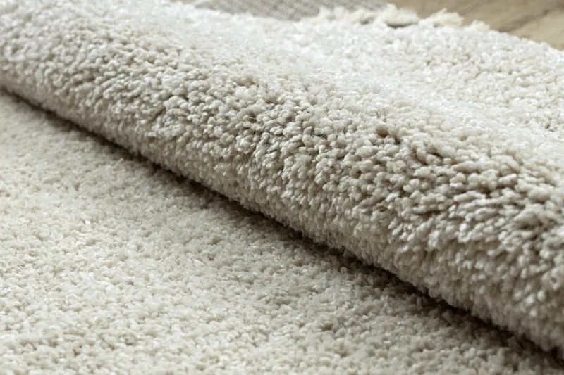Dywany Łuszczów, Kusový koberec Berber 9000 cream kruh, 120x120 (průměr) kruh, bílá, ložnice