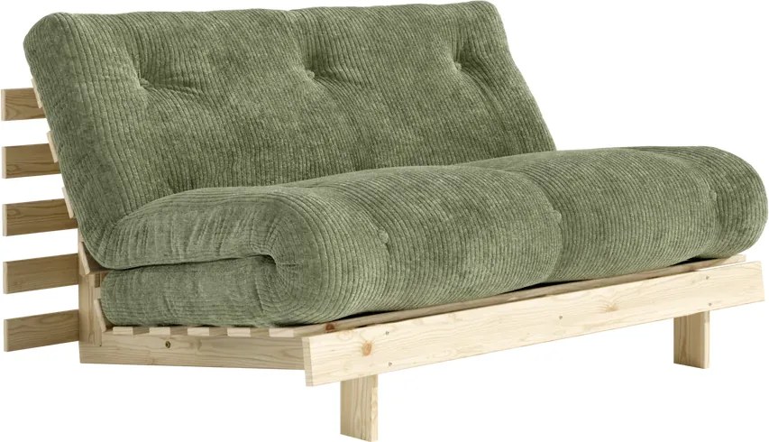 Karup Design  Rozkládací pohovka ROOTS - 140 x 200 / 553 Khaki Green