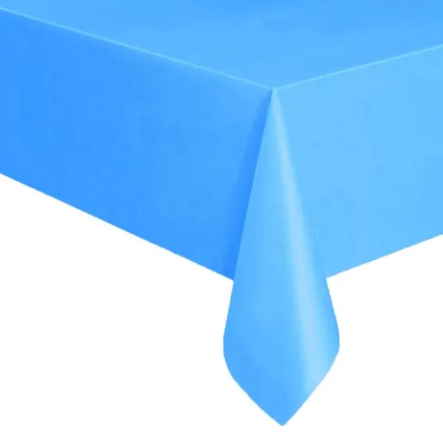 Jednorázový plastový jednobarevný ubrus 137 x 274 cm (matný) Barva: modrá B