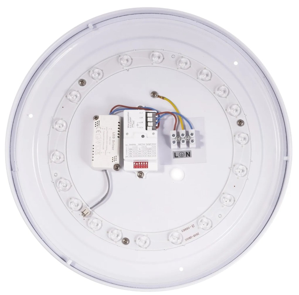 T-LED LED svítidlo ZONDO ST18W s pohybovým čidlem Studená bílá
