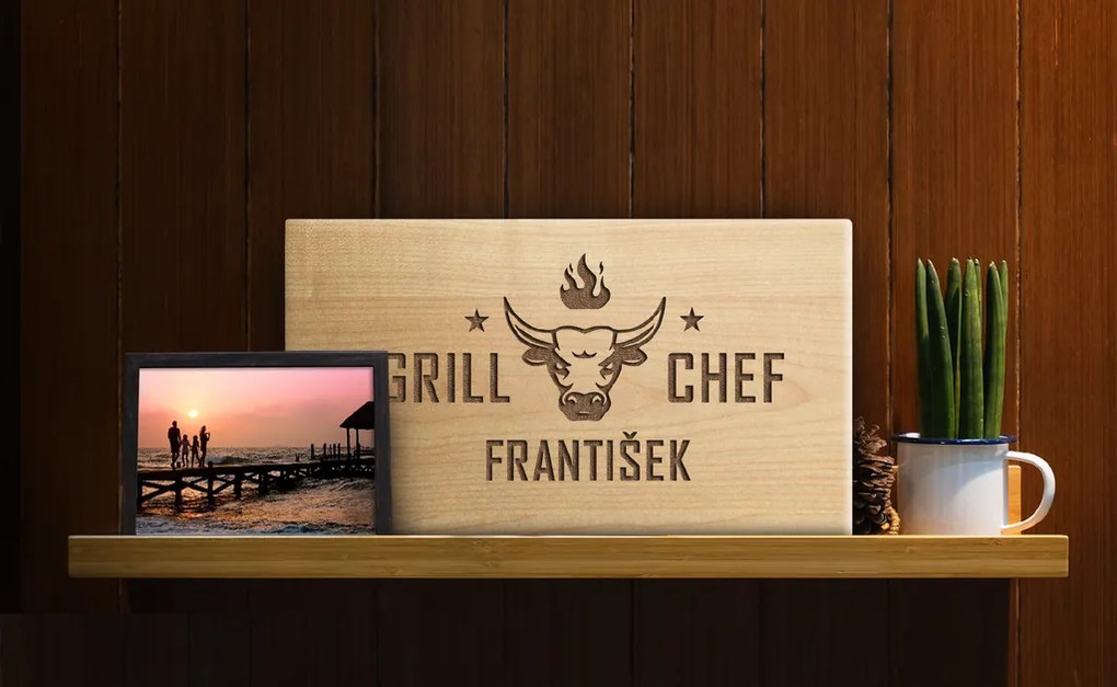 Ahome Ahome CZ Prkénko Grillchef 35 x 20 x 1,9 cm