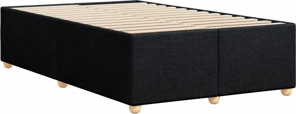 Rám postele bez matrací černá 120x190 cm textil 3284717