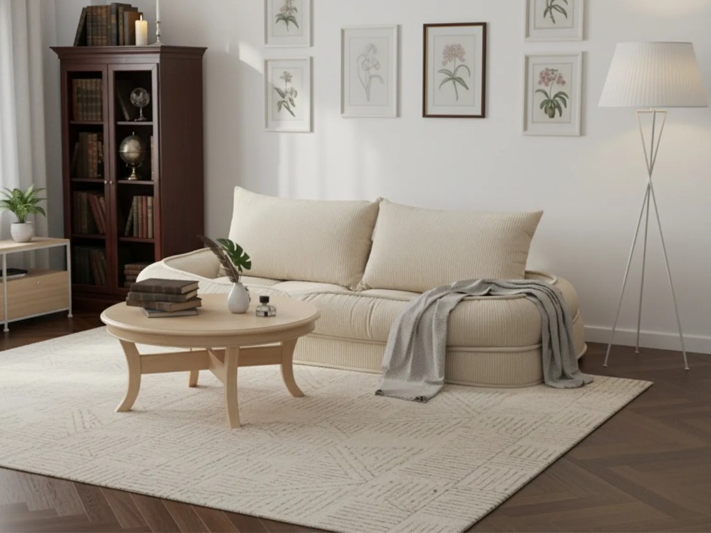 Relaxační polohovací křeslo LAZY SOFA, béžové