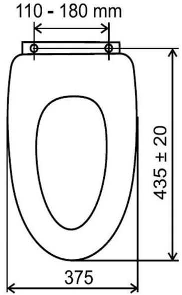 Novaservis WC sedátko, dýhované MDF, panty kov-chrom, dřevo WC/DREVO