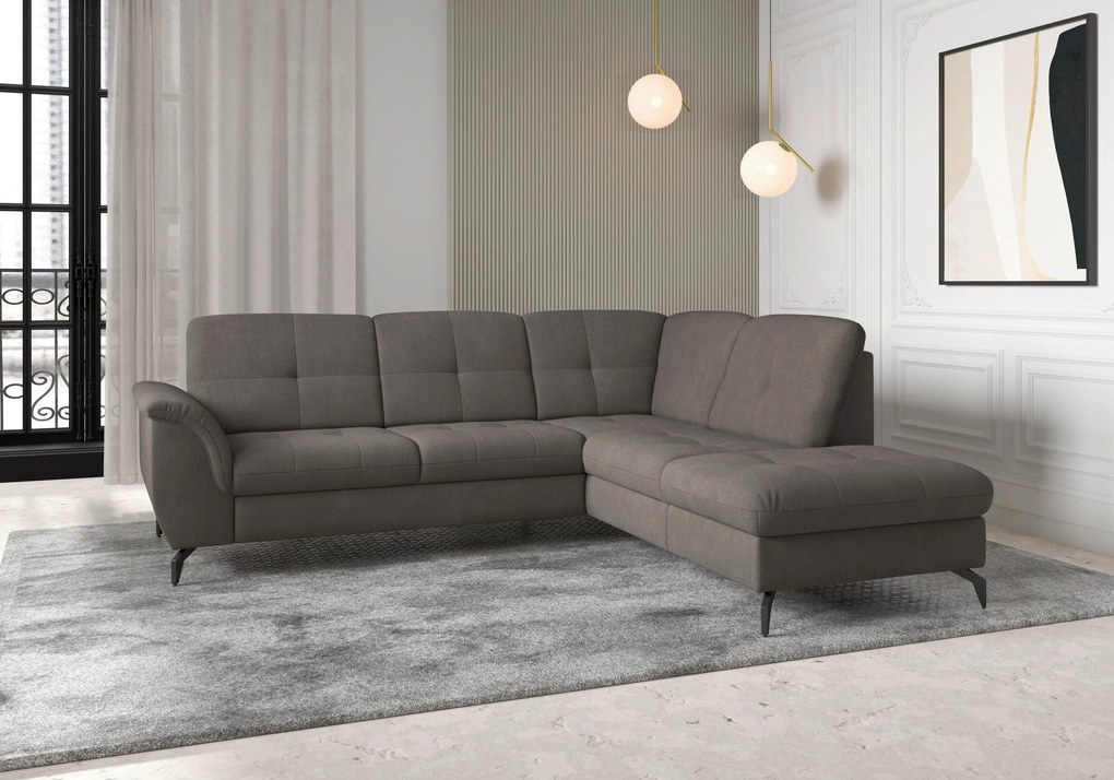 XXXLutz ROHOVÁ SEDAČKA, textil, barvy grafitu Sit & More - Sedací soupravy - 000144013369