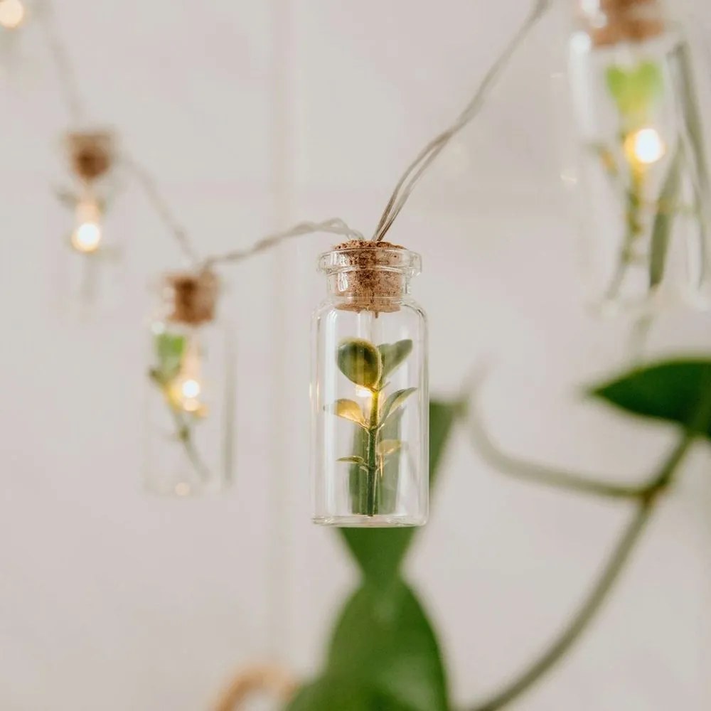 URBAN JUNGLE LED - zavařovací sklenice USB 20 světel