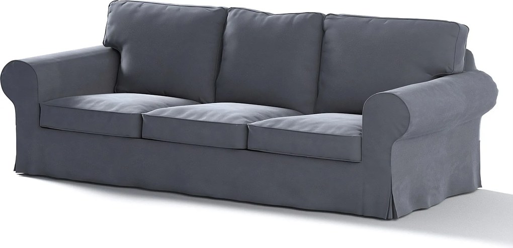 Potah na pohovku IKEA Ektorp 3-místná rozkládací, NOVÝ MODEL 2013 barva šedá látka lesklé, sametová