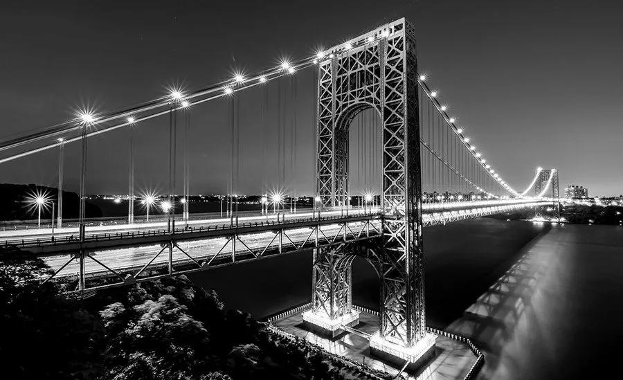 Postershop Obraz na plátně: Manhattan Bridge (černobílý) - 75x100 cm