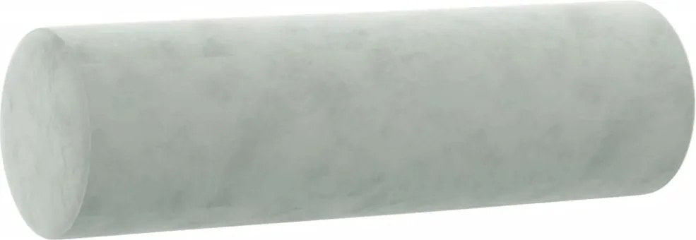 2místná pohovka s polštáři světle šedá 140 cm samet 3200881