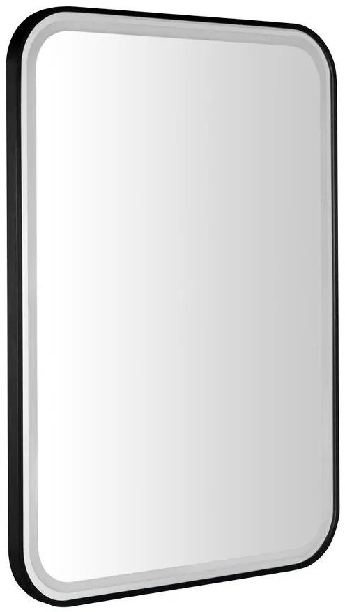 Sapho CETIS zrcadlo s LED osvětlením 60 x 80 cm černá mat CT080