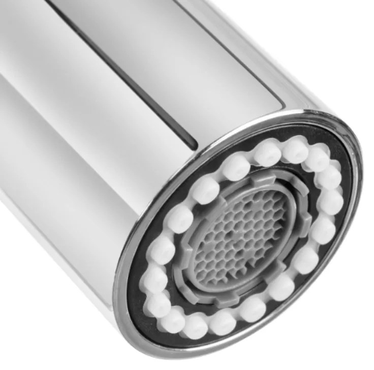 Invena Terra, kuchyňská baterie s elastickým ramenem, černá-chrom, INV-BZ-54-L04-D