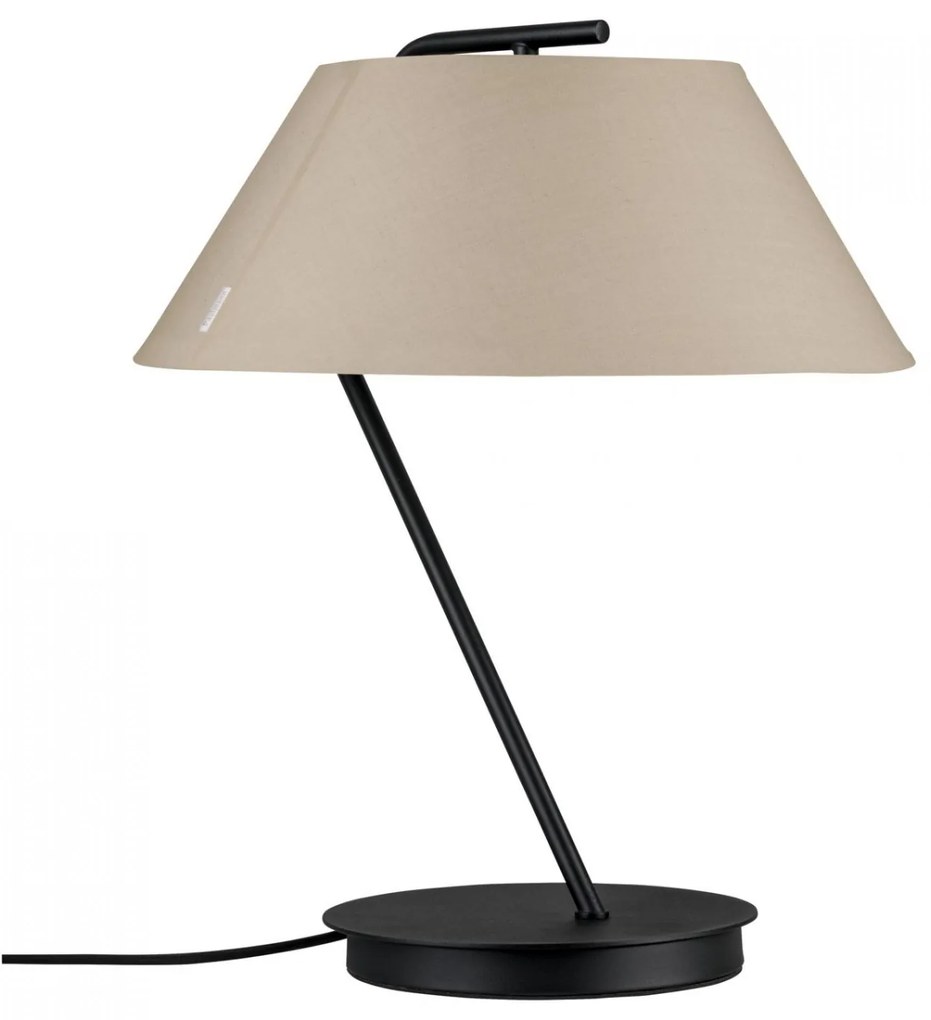 Paulmann stolní lampa Narve 1-ramenné látkový širm béžová/černá 797.23 P 79723 79723