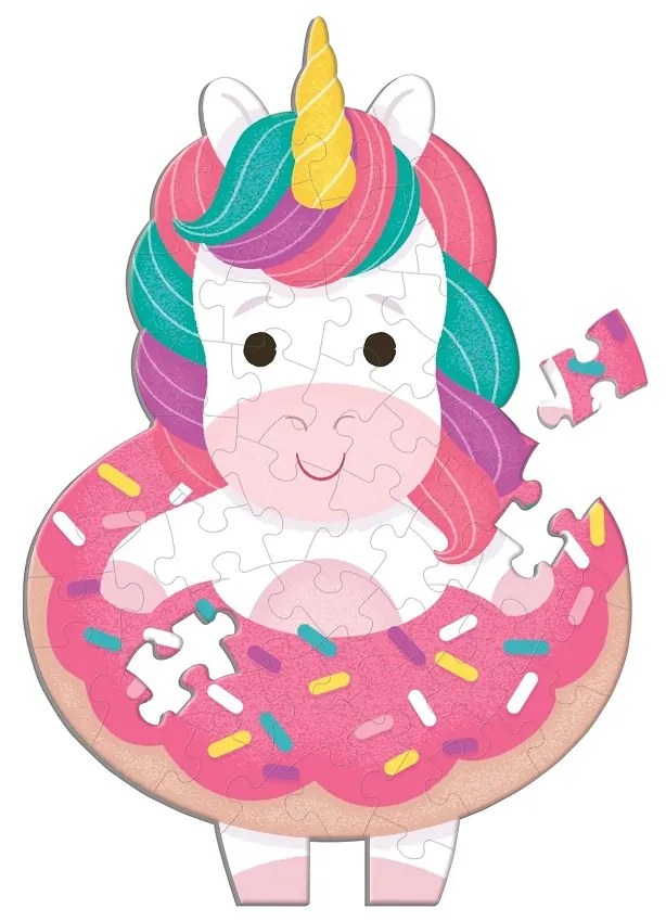 Mudpuppy Puzzle Barevný jednorožec s vůní 48 dílků