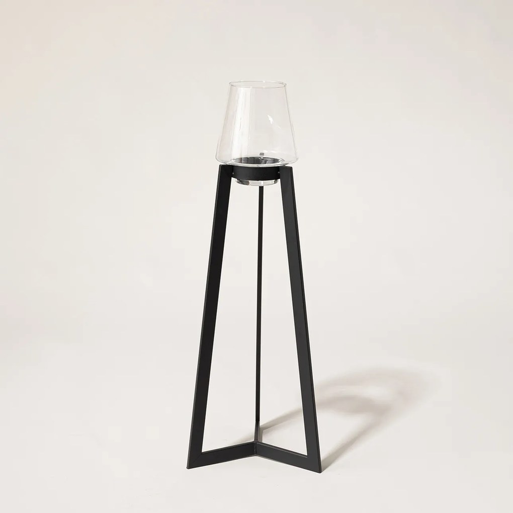 Svícen Loft Glow mały 27x27x86 cm