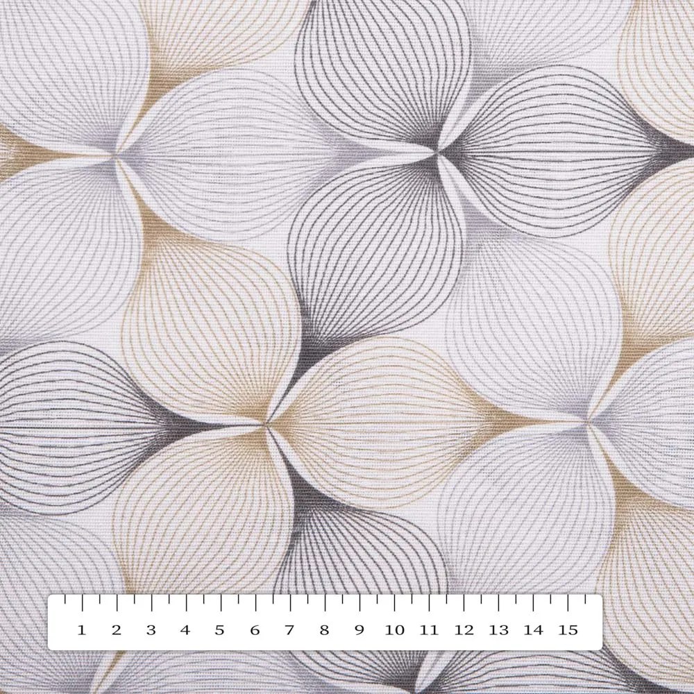 Biante Dekorační běhoun na stůl PML-031 Designové geometrické obrazce na bílém 20x120 cm