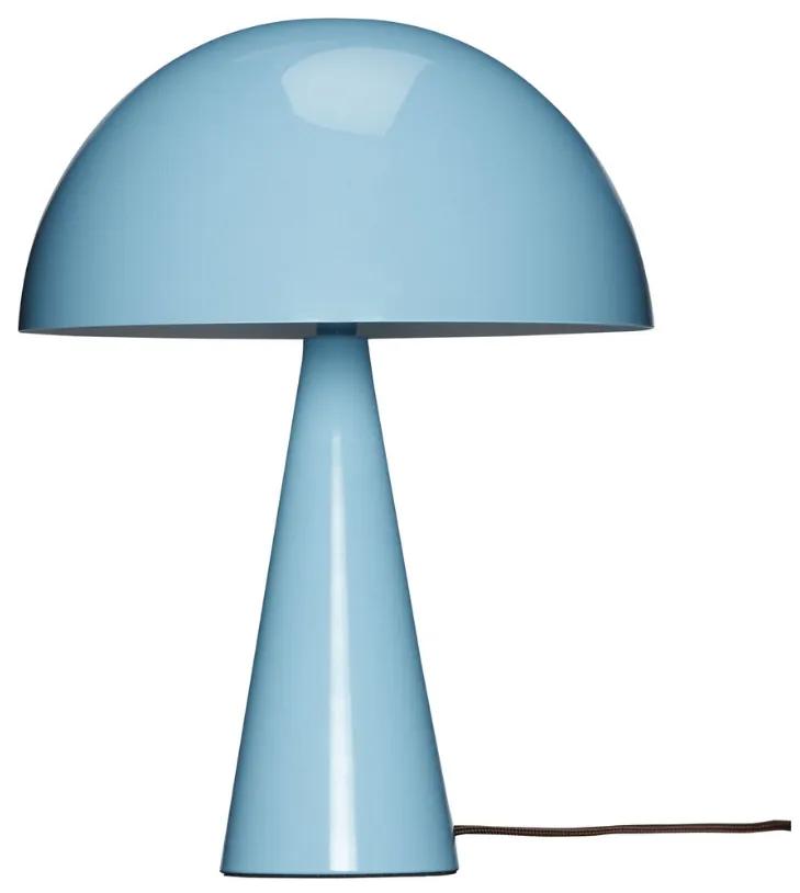 OnaDnes -20% Světle modrá kovová stolní lampa Hübsch Mush 33 cm