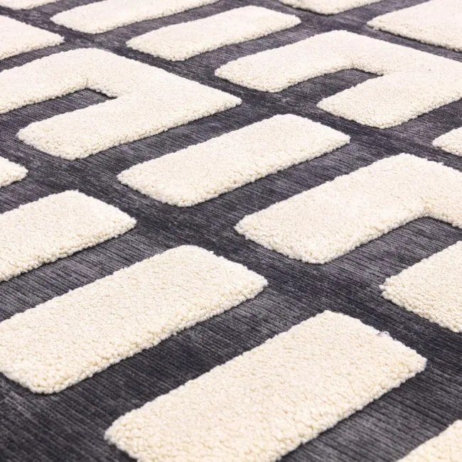 Koberec Valley 10 Junction charcoal / ivory