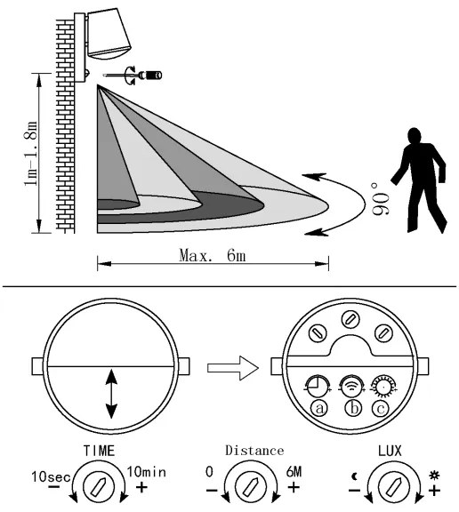 Eglo 97453 - Venkovní nástěnné svítidlo se senzorem CALDIERO 1xE27/10W/230V IP44