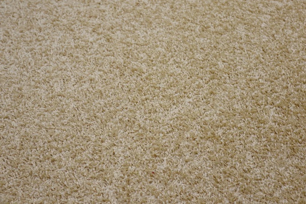 Vopi, Kusový koberec Color shaggy béžový, 57x120, béžová, ložnice