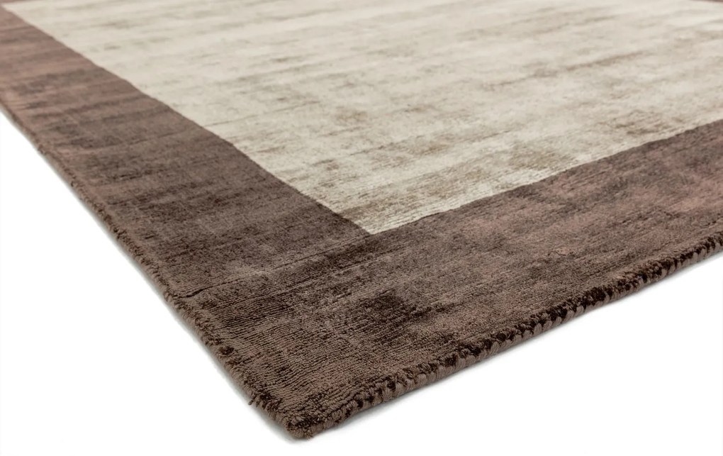 Hnědý koberec Ife Border Choco Mocha Rozměry: 200x290 cm