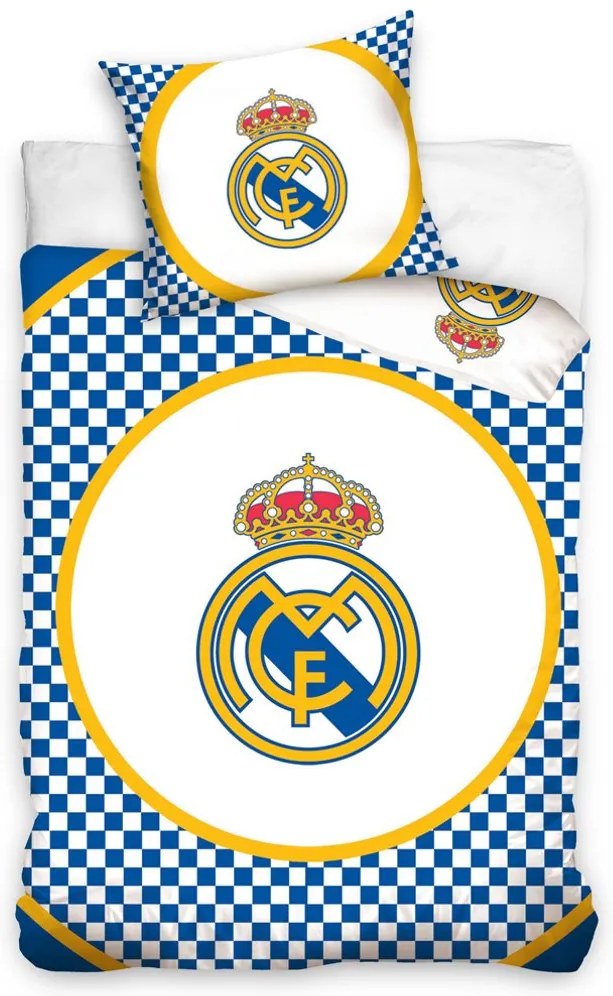 Fotbalové povlečení 140x200 - 70x80 cm - Real Madrid Circle