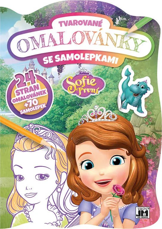JIRI MODELS Omalovánky tvarované + samolepky Sofie První 8