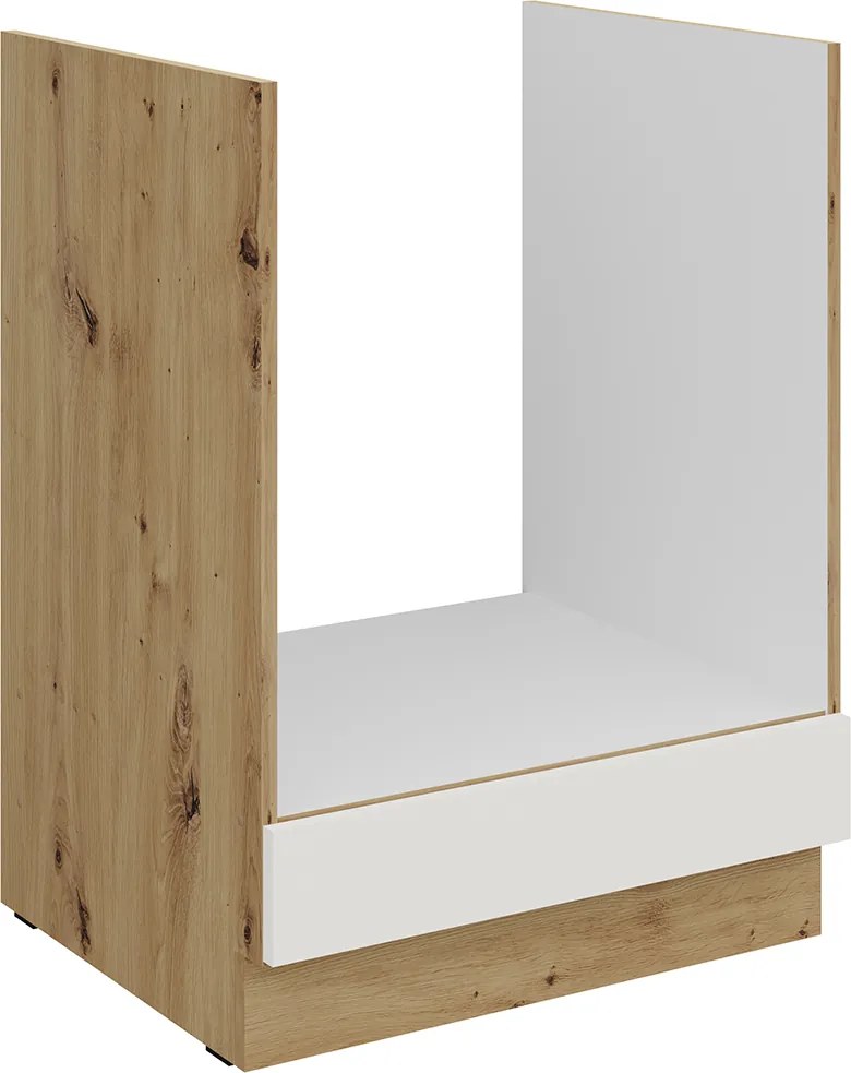 ARIA az | dolní skříňka 60 D GAZ na vestavnou troubu | 60 cm | artisan/bílá