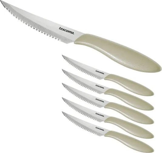 TESCOMA Nůž steakový PRESTO 12 cm, 6 ks, béžová
