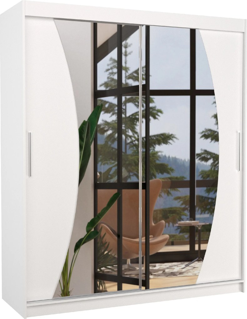 ADRK Furniture Posuvná skříň s zrcadlem DOLORES 180 ADRK-SW-DOL-W-180