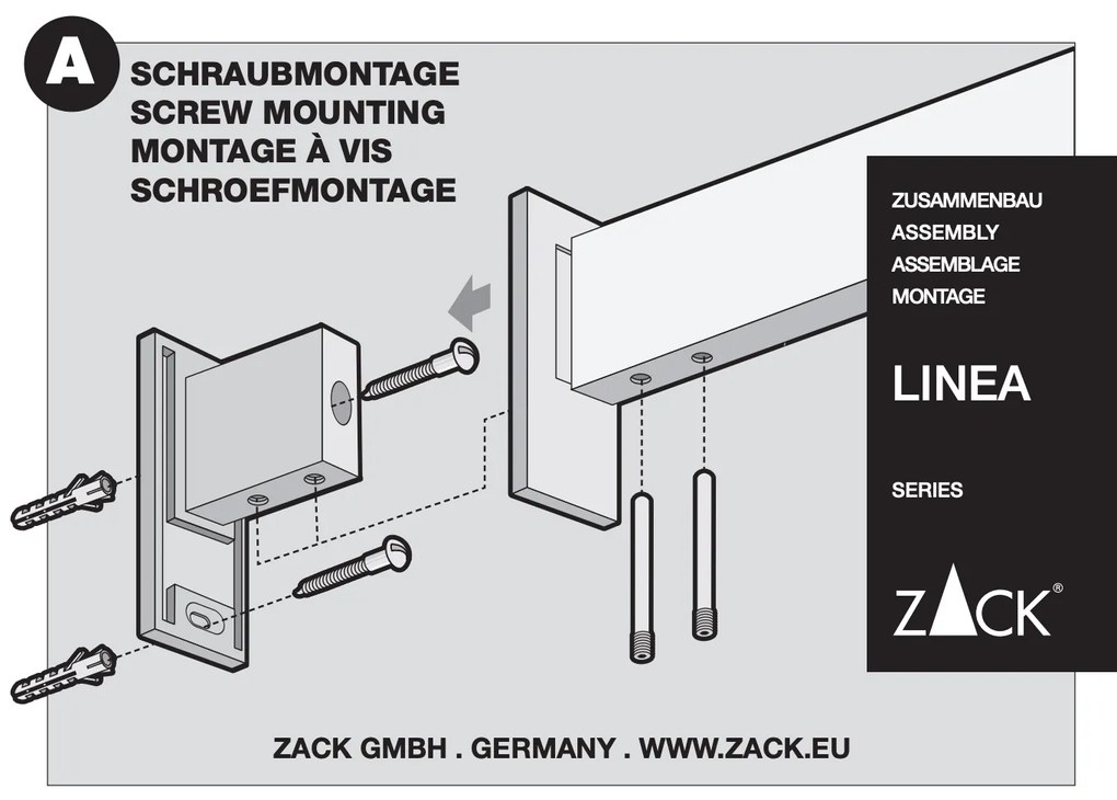 Koupelnový držák na ručníky linea nerezový lesklý ZACK