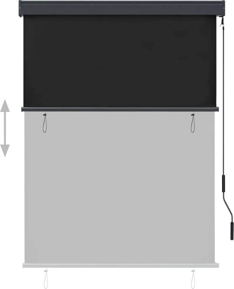 vidaXL Marketos Venkovní roleta 120 x 250 cm antracitová