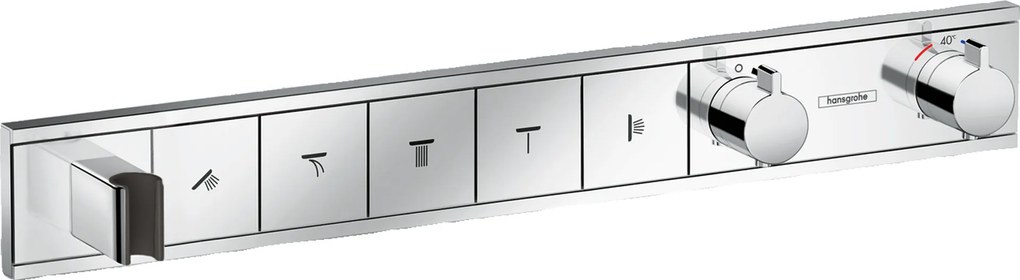 Hansgrohe RainSelect, baterie pod omítku na 5 spotřebičů, chromová, 15358000