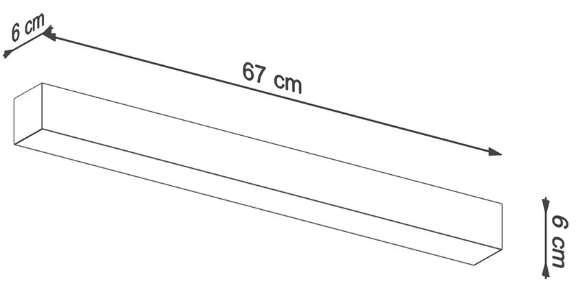 Stropní LED svítidlo Pinne 67, 1x LED 17w, 3000k, w