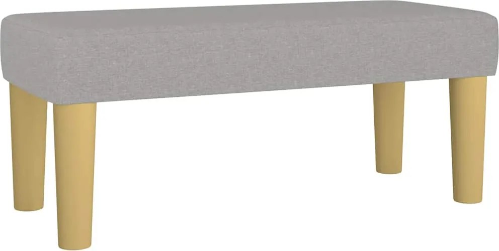 Box spring postel s matrací světle šedá 120x190 cm textil 3270404