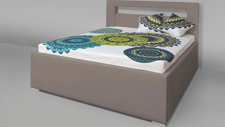 Dřevona - Elitte Čalouněná postel AVA LERYN 160x200, s úložným prostorem, PRIMO 15