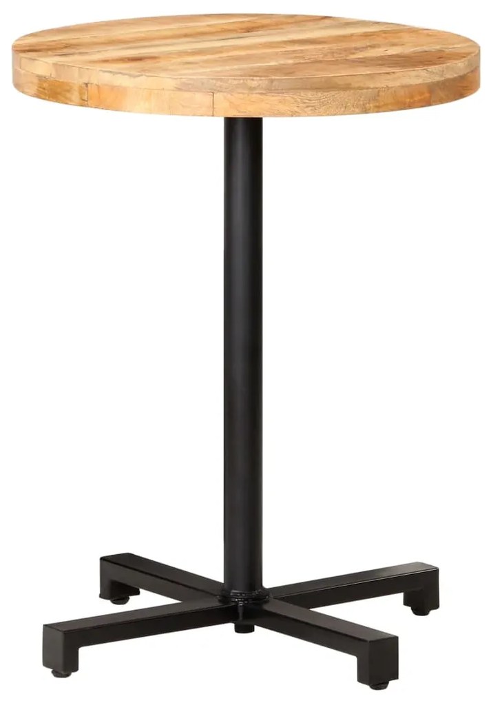 Bistro stůl kulatý Ø 60 x 75 cm hrubé mangovníkové dřevo 320265