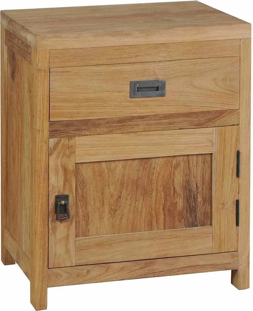 Noční stolek masivní teak 40 x 30 x 50 cm 244484