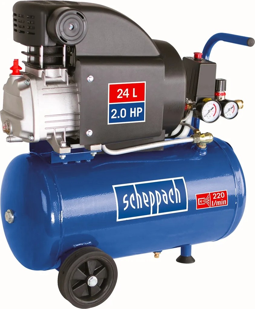 Scheppach HC 25 - olejový kompresor 24 l