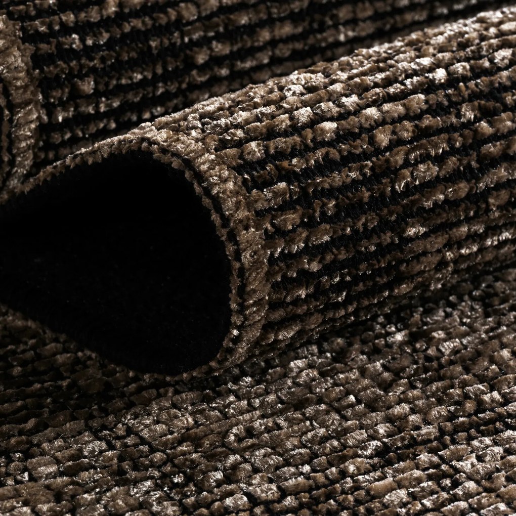 Ayyildiz, Kusový koberec Space 1900 brown, 160x230, hnědá, chodba / předsíň