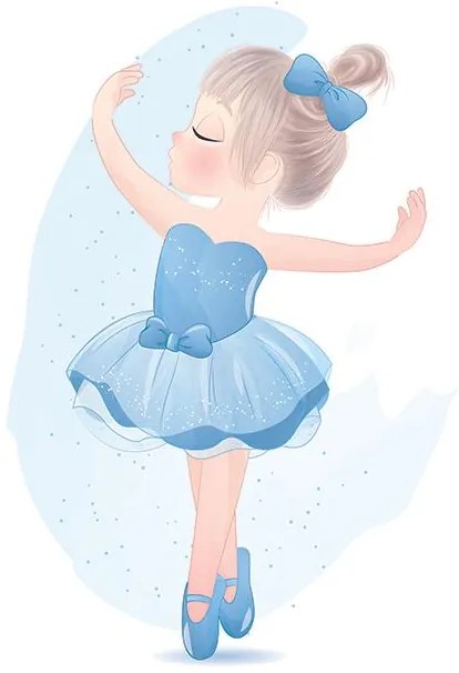 Plakát Baletka v modrém