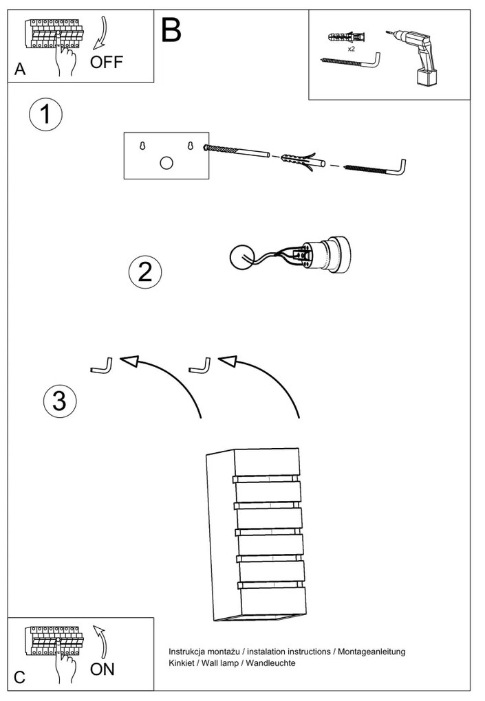Nástěnné svítidlo Samir, 1x bílé keramické stínítko