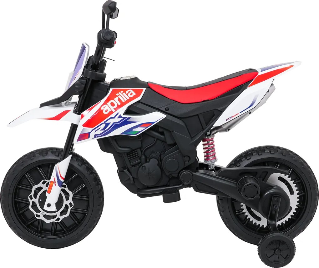 Ramiz Dětská motorka Aprilia RX bílá