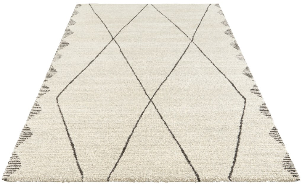 ELLE Decoration, AKCE: 80x150 cm Kusový koberec Glow 103665 Cream/Grey z kolekce Elle, bílá, ložnice