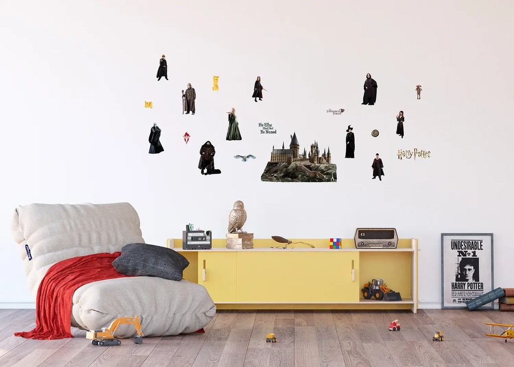 Dětská samolepka na zeď Harry Potter Kouzelné Bradavice | 42.5 x 65 cm | DDKM1655