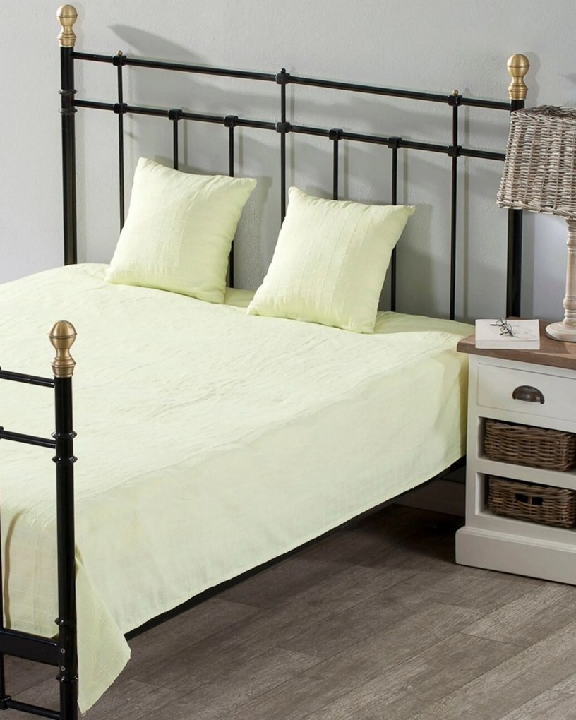 Sada Milena lime green 150x250cm pléd + 2 potahy